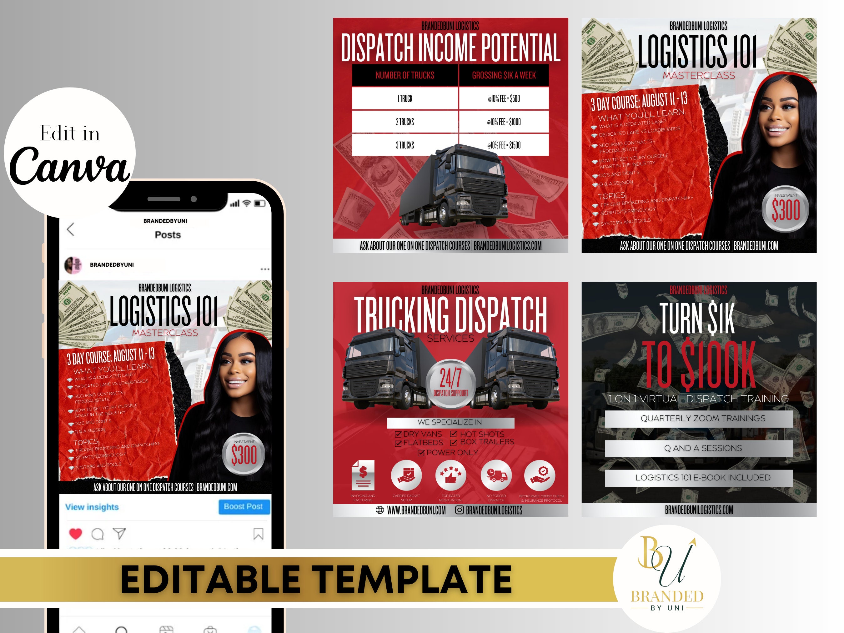 TRUCKING DISPATCH FLYER , Dispatching, Logistics, Business Flyer , Trucking Flyer, Trucking ...