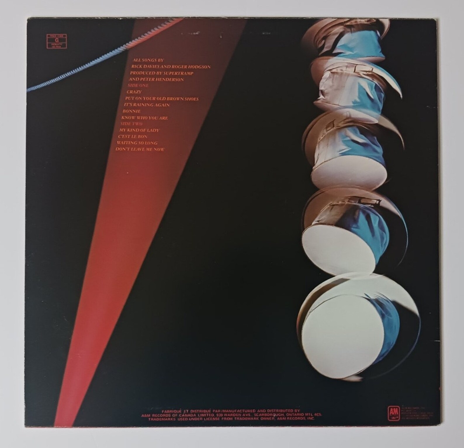 Supertramp Vinyl Record Album Famous Last Words, 1982 First Original ...