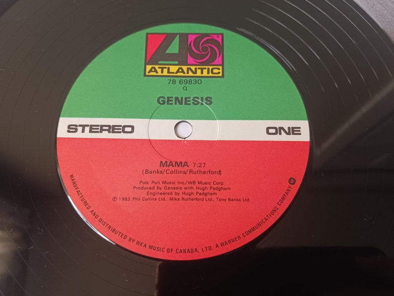 Genesis - Mama 12" Vinyl Record, Genesis Album, 1983 Original Record ...
