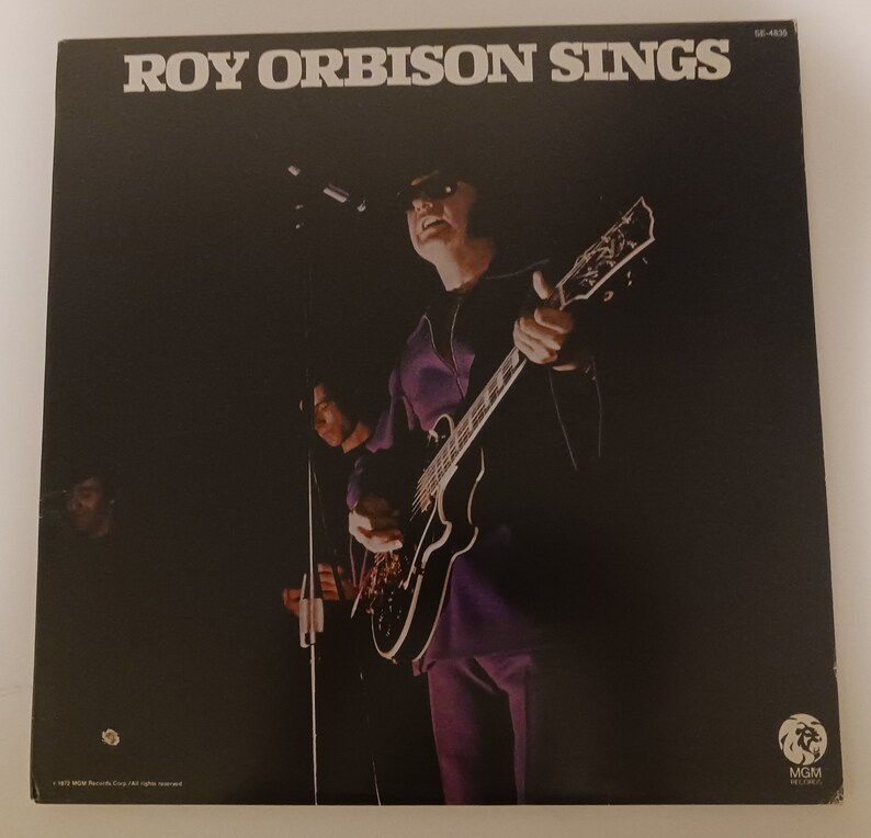 Roy Orbison Sings Vinyl Record, Roy Orbison Album, Vintage Record, 1972 ...