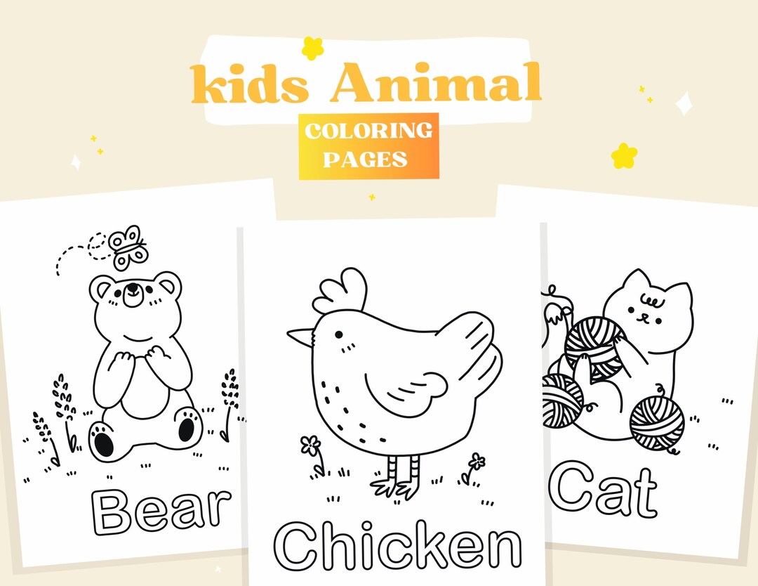 Kids Animal Coloring Pages for Kids Printable Fun for Learning ...