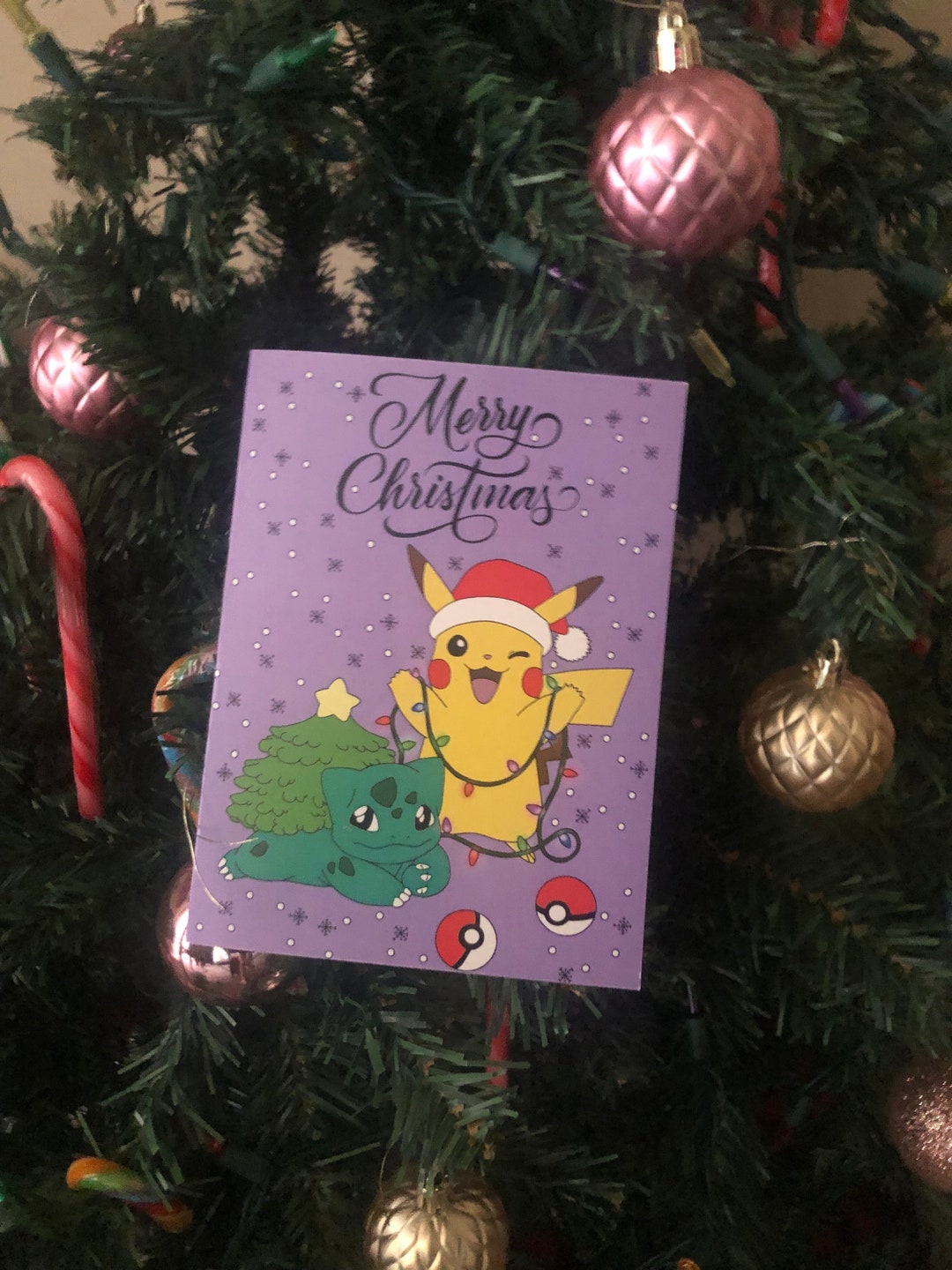 Pokemon Holiday Card - Etsy
