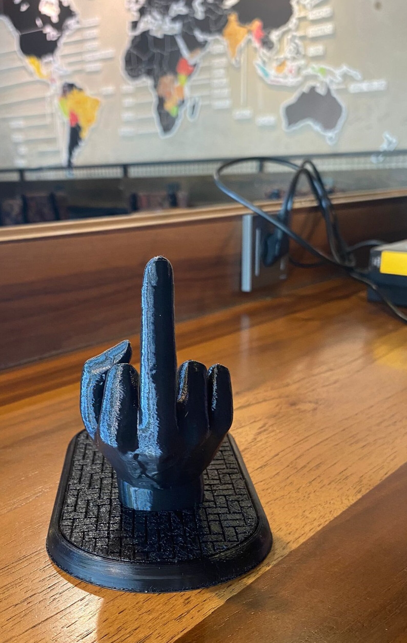 Middle Finger Gesture Phone Holder Wall Themed Base- Digital File- Stl ...