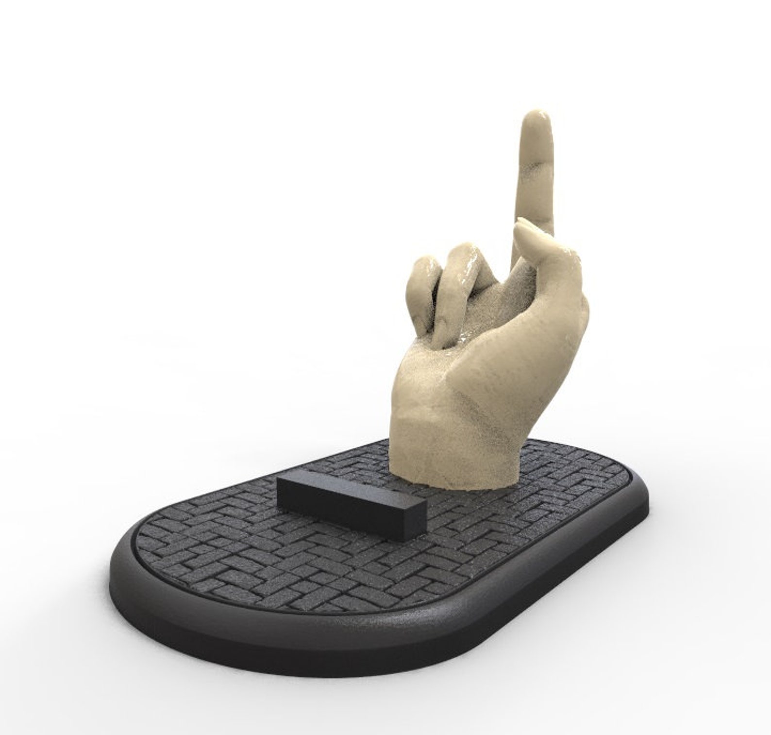 Middle Finger Gesture Phone Holder Wall Themed Base- Digital File- Stl ...
