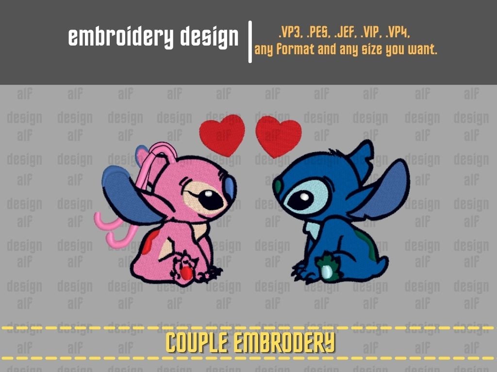 Couple Embroidery Design, Love Embroidery Designs, Machine Embroidery ...