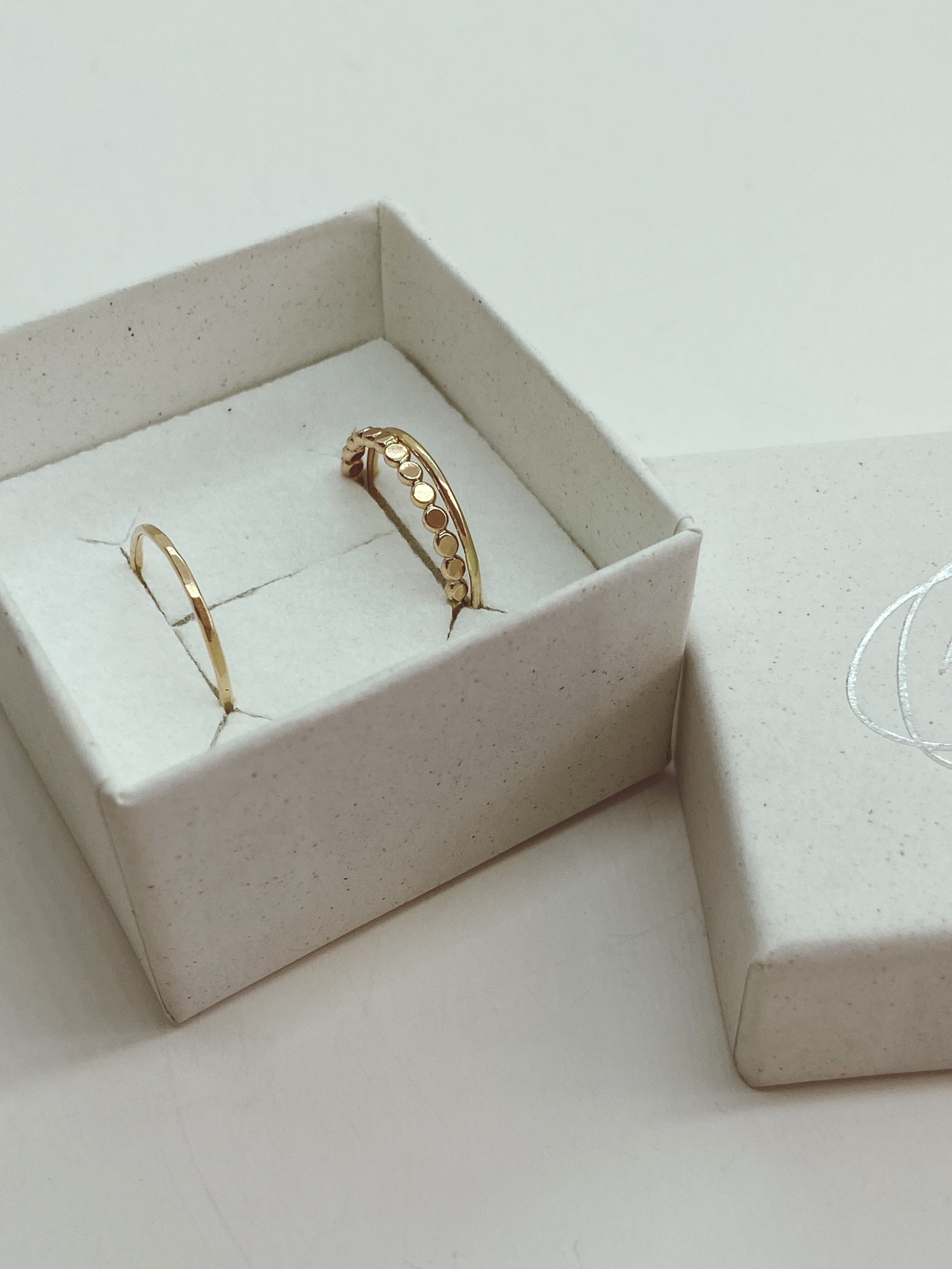 Stacking Ring Set 3 Stackable Rings Gold Fill Ring Stacked - Etsy