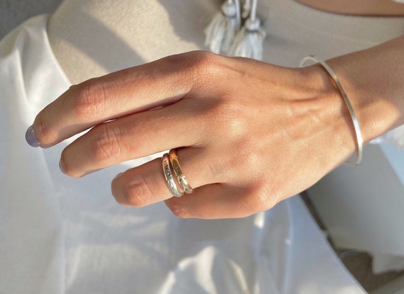 Celestial Ring Sterling Silver Ring Gold Fill Ring Galaxy | Etsy