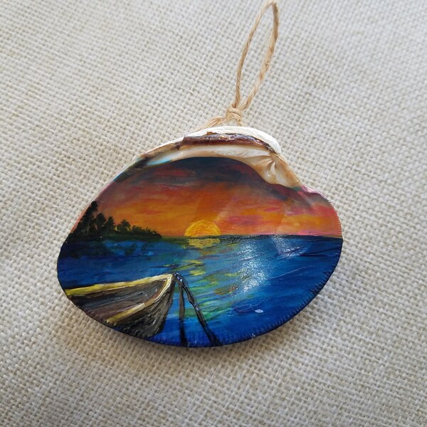 Painted Clam Shells - Etsy