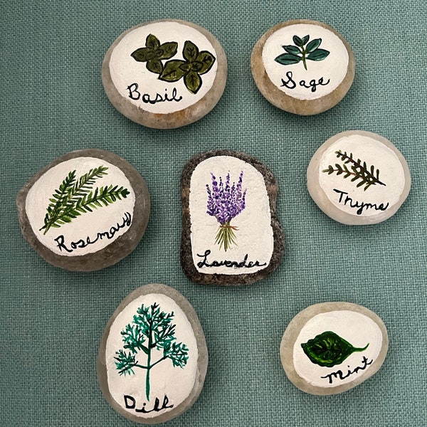 Garden Label Rocks - Etsy