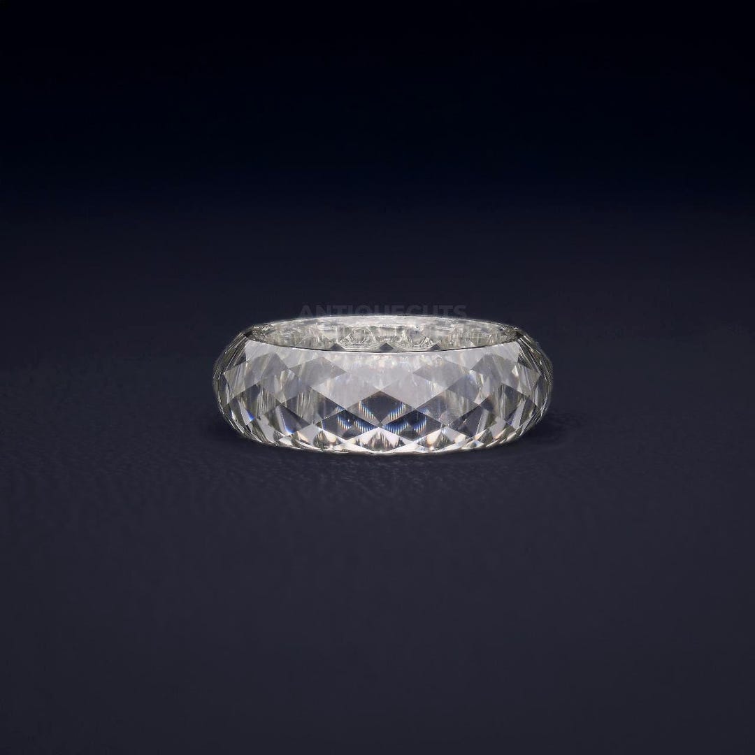 20-25 CT Lab-grown Carved Single-crystal Moissanite Ring, Wedding Ring ...