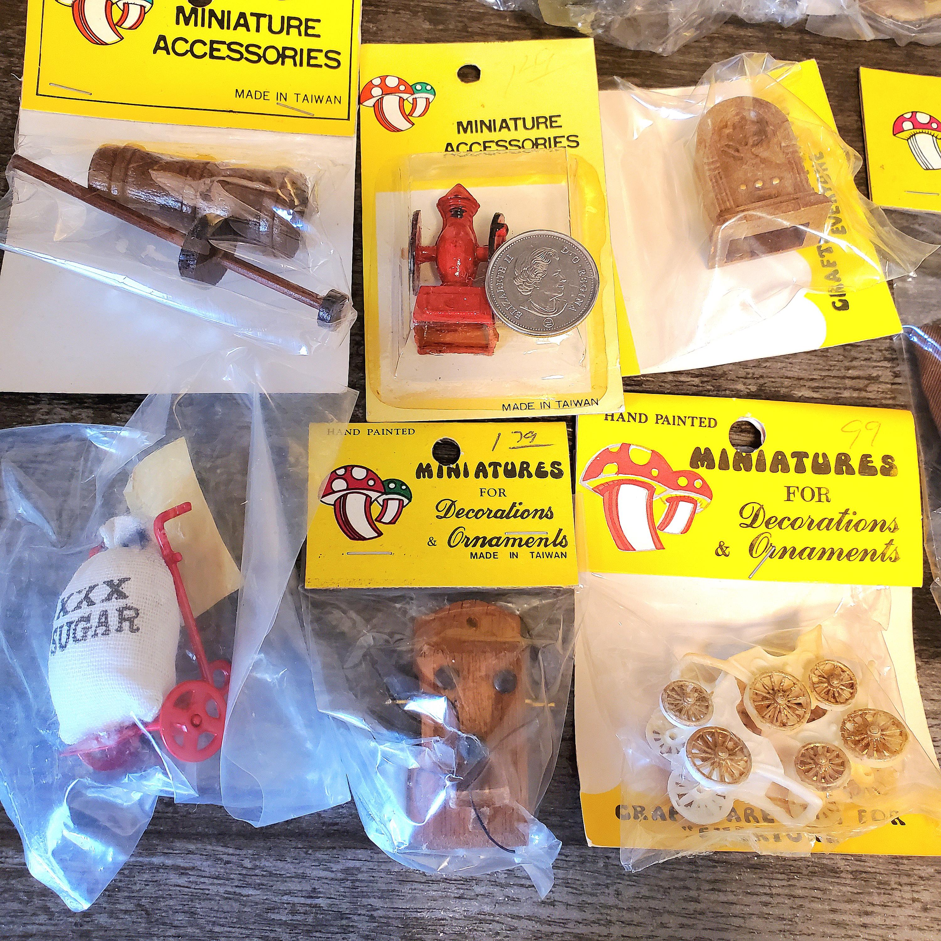 Vintage Miniature Doll House Accessories Furniture Kitchen Household - Etsy