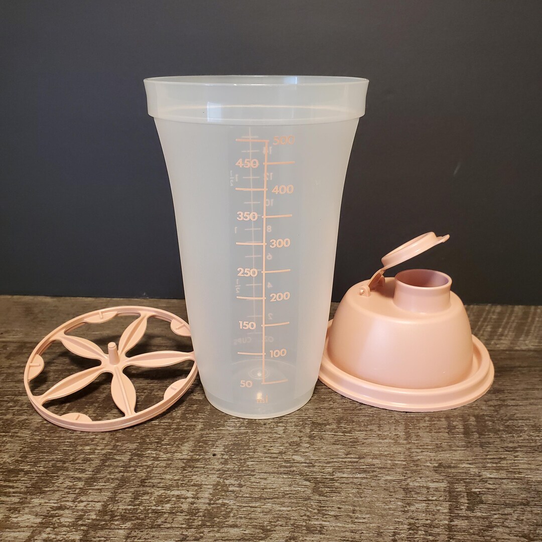 Tupperware Rare Pink Transparent Shaker 2 Cups Vintage #844 - Etsy