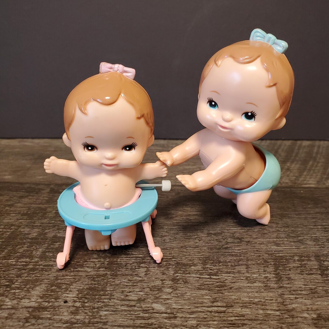 1977 Tomy Wind up Baby Toys. Taiwan. Pair. Walk Crawl. Girl Boy. - Etsy