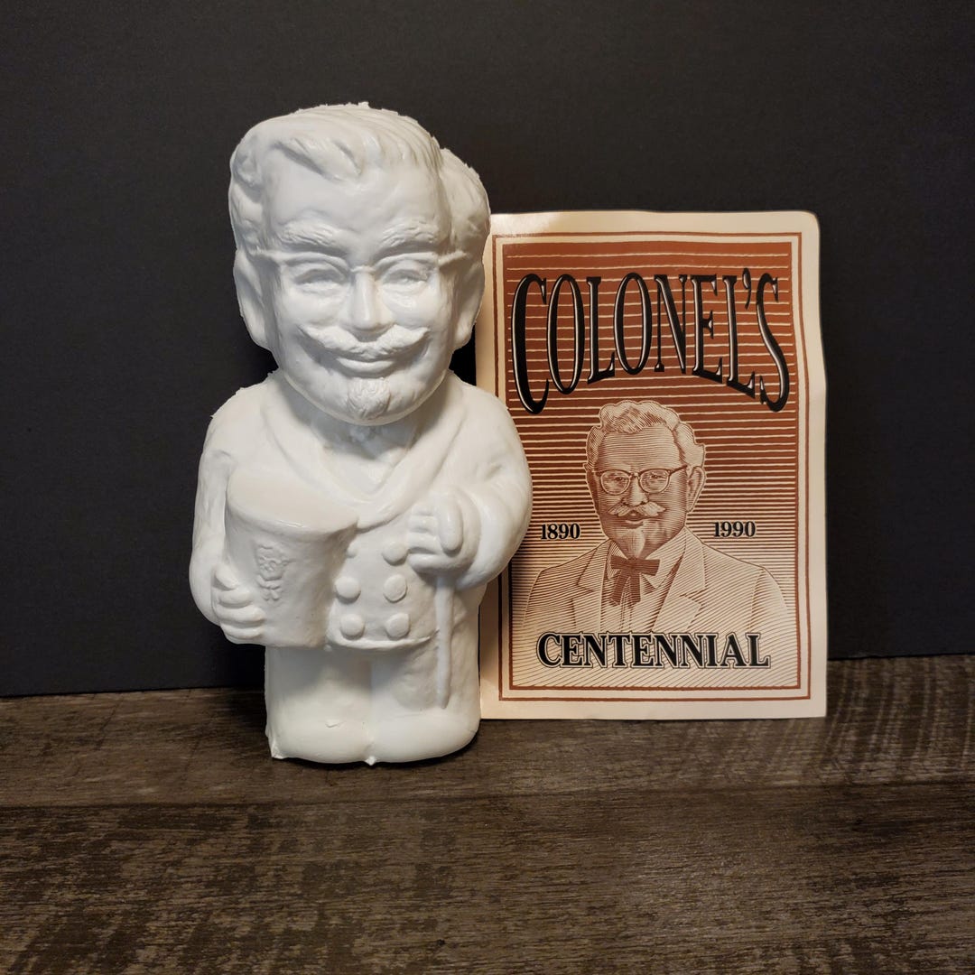 Vintage KFC Colonel's Plastic Bank White Centennial Figure Canada ...