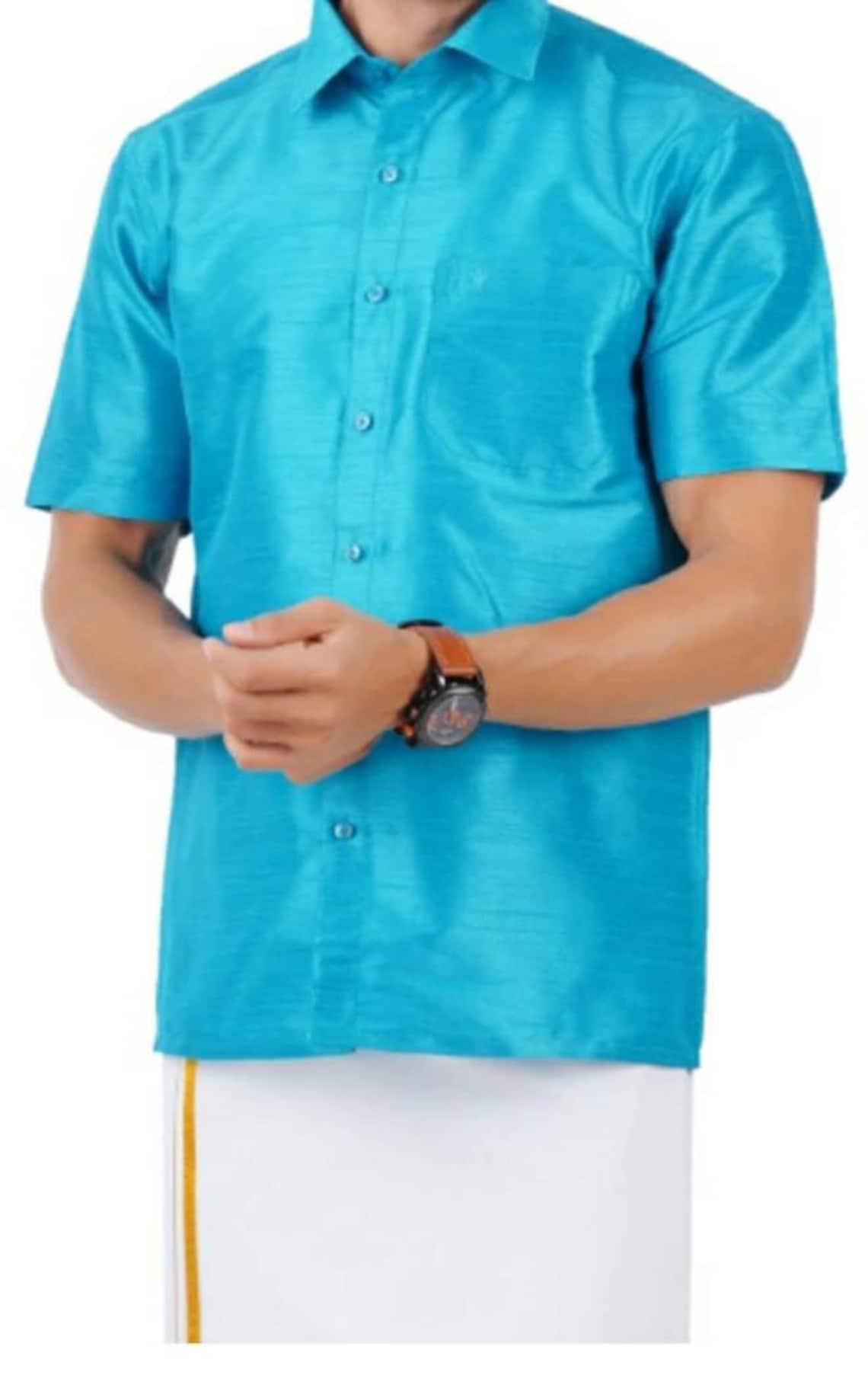 Men's Traditional Silk Touch Ramraj Shirts/ Festival Collection - Etsy