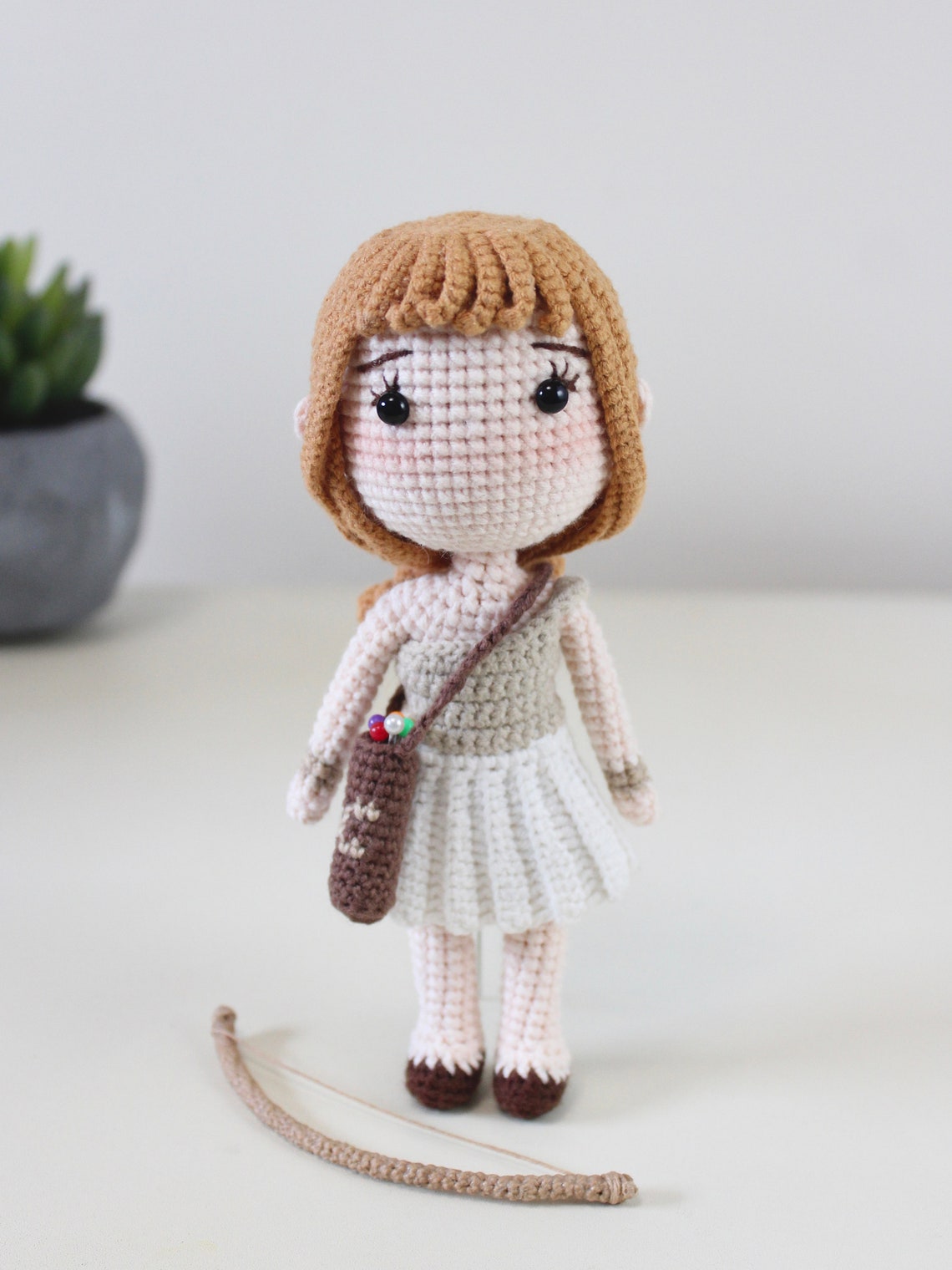 Crochet Doll Amigurumi Pattern Artemis Greek Mythology Goddess of the ...