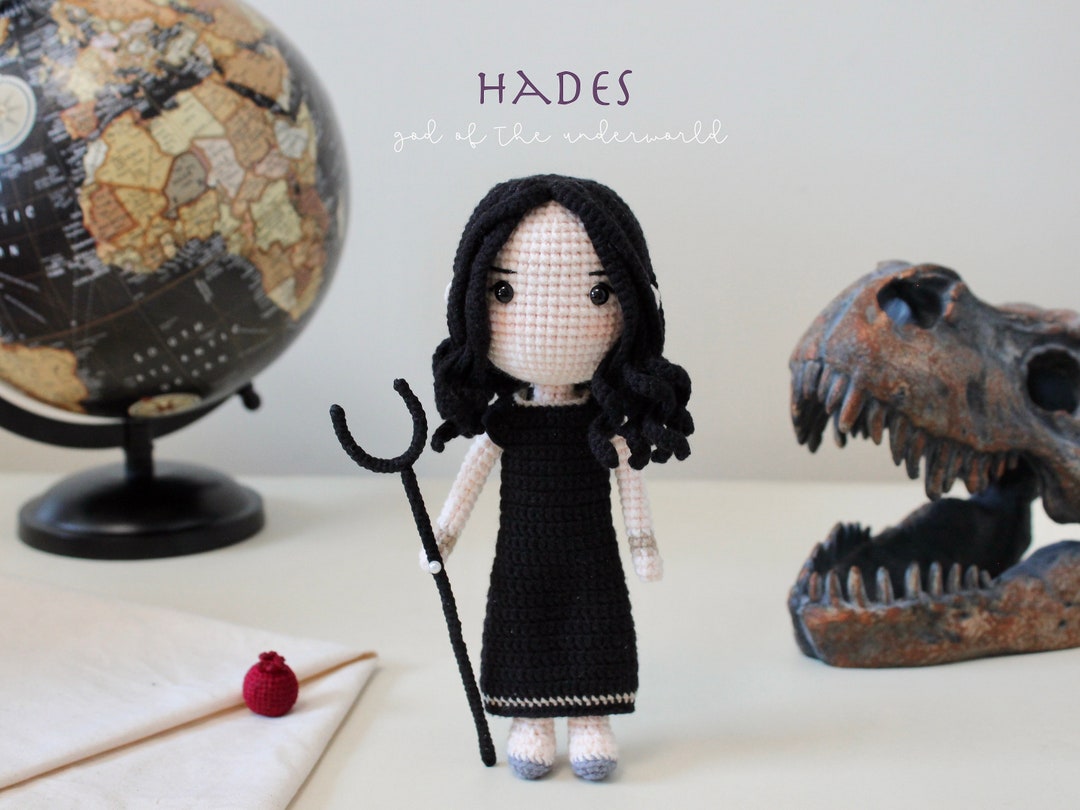 Crochet Doll Amigurumi Pattern Hades Greek Mythology God of the ...