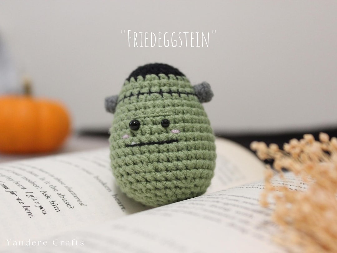 Frankenstein Crochet Pattern "friedeggstein" Amigurumi PDF Pattern ...