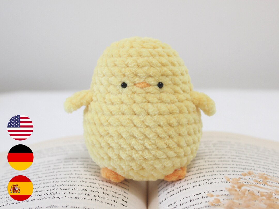 Chick Crochet Pattern Plushies Amigurumi Keychainpdf Pattern - Etsy