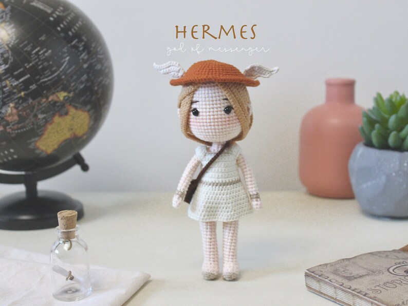 Amigurumi Pattern Crochet Doll Hermes Greek God of Messenger - Etsy