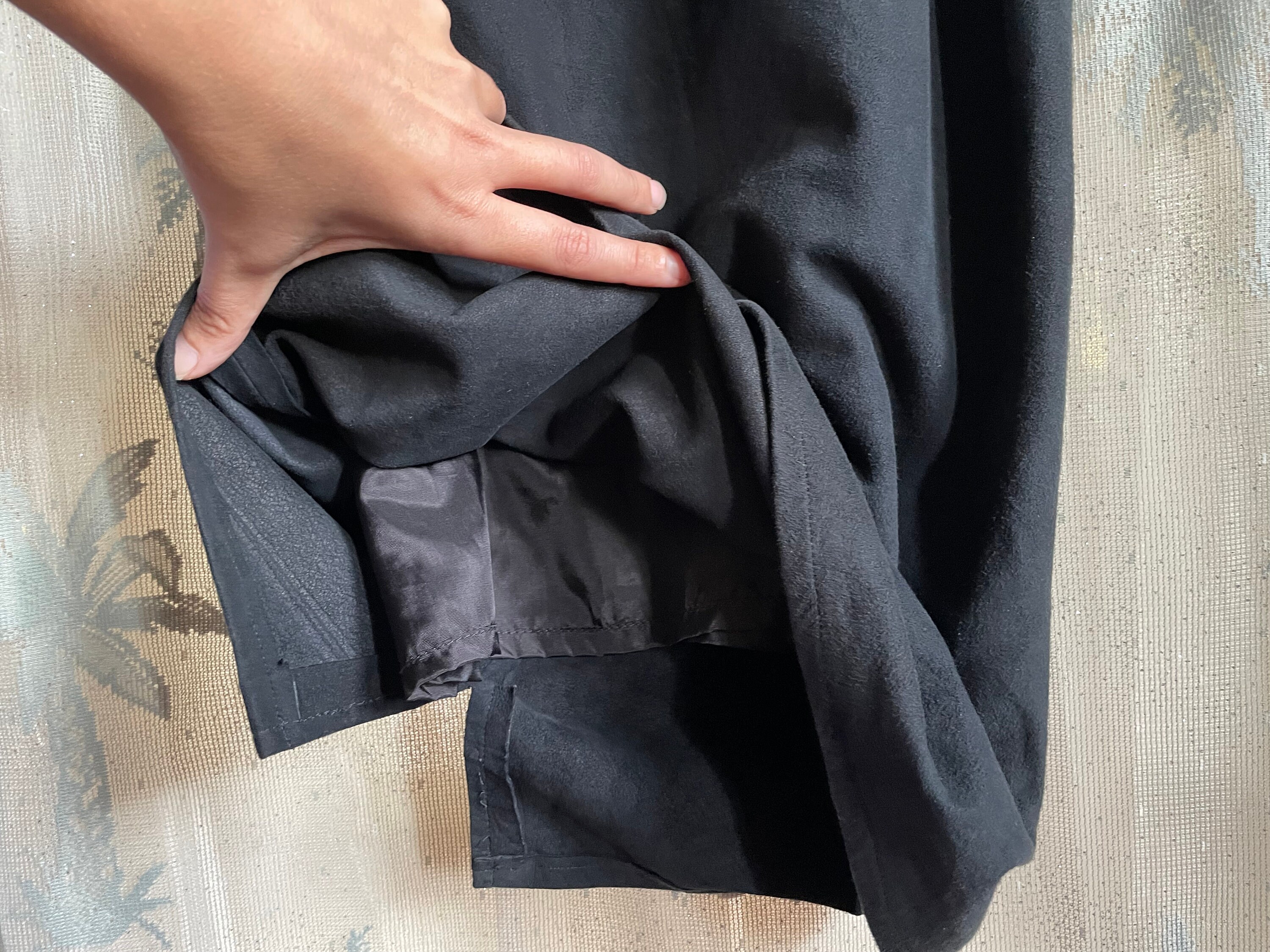 80s 90s Black Suede Sheath Dress Ann Taylor / Minimalist Vintage LBD ...