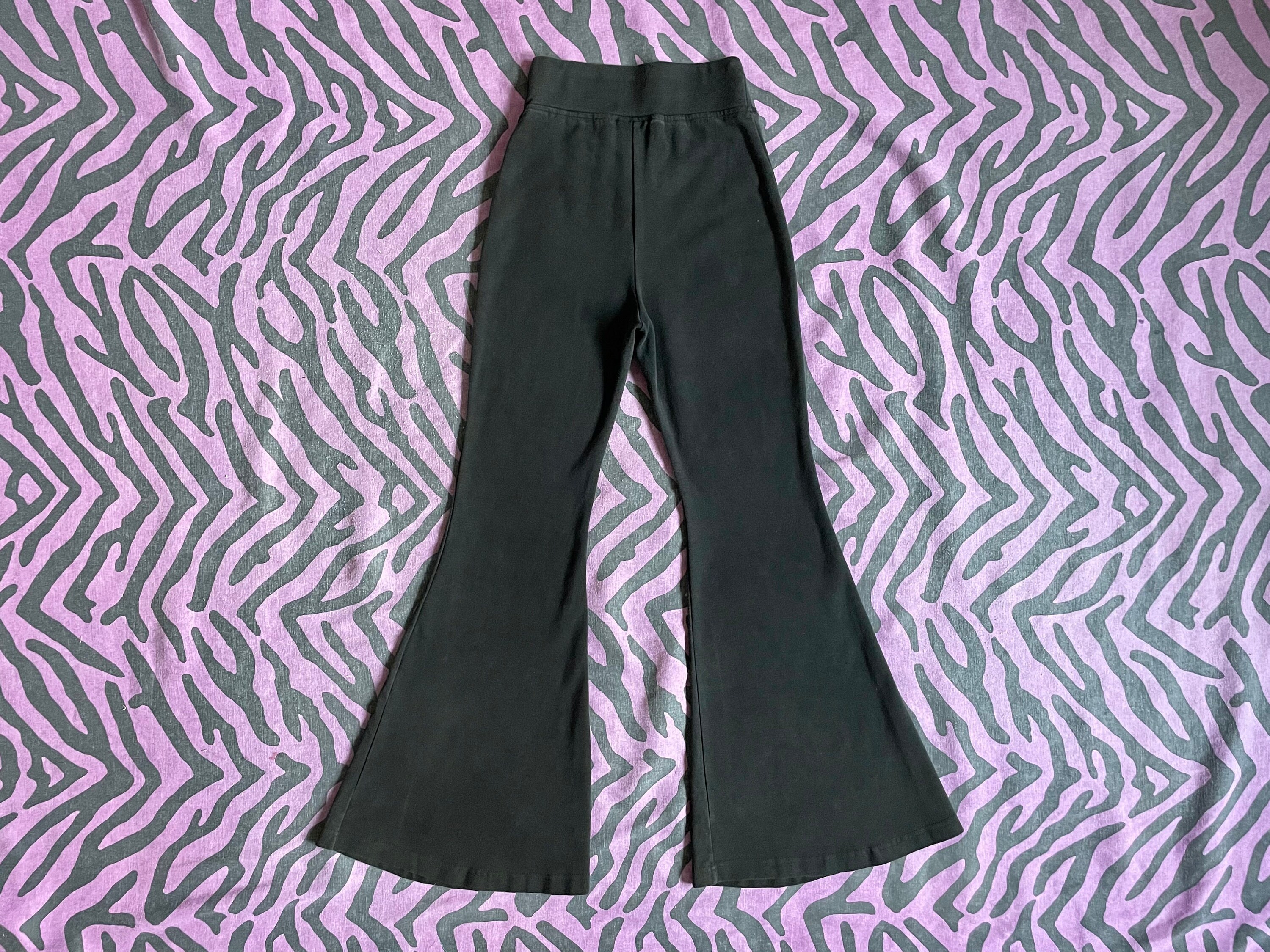 90s Bell Bottom Stretch Flares Cotton Spandex Blend / 1990s Vintage ...