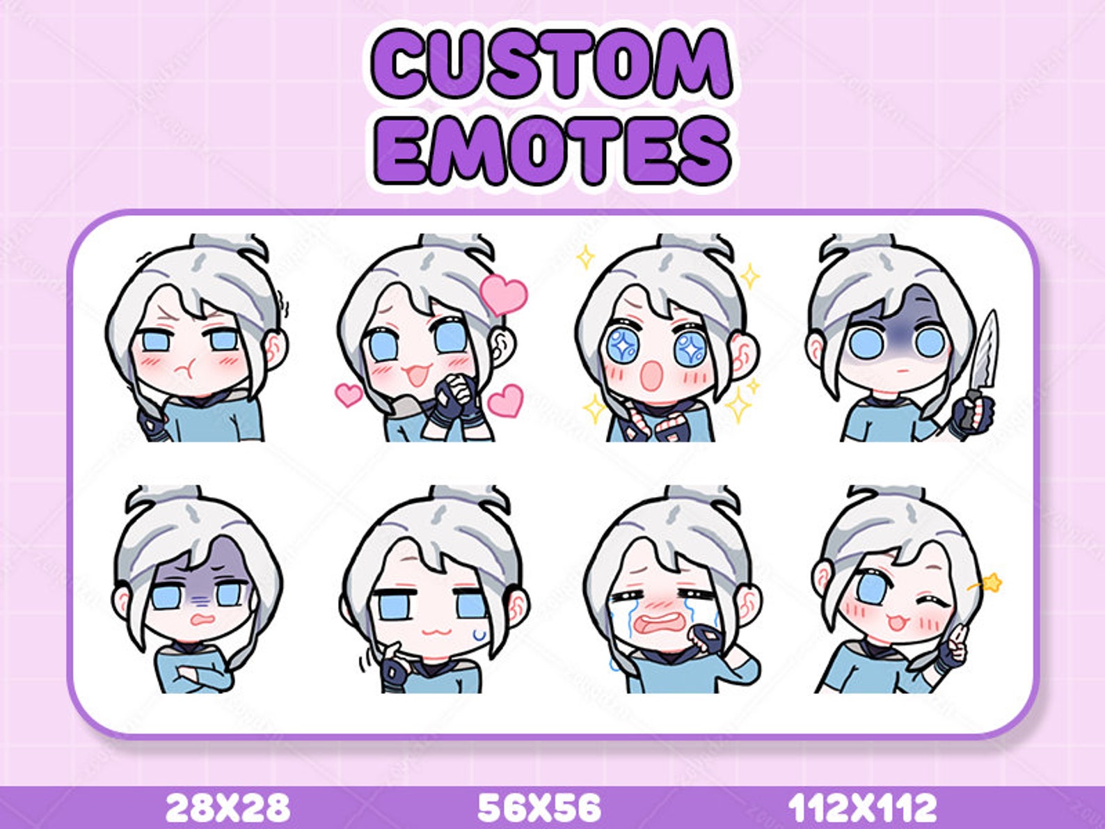 Jett Valorant Twitch Emotes Pack, Jett Valorant Twitch Emotes, Twitch ...