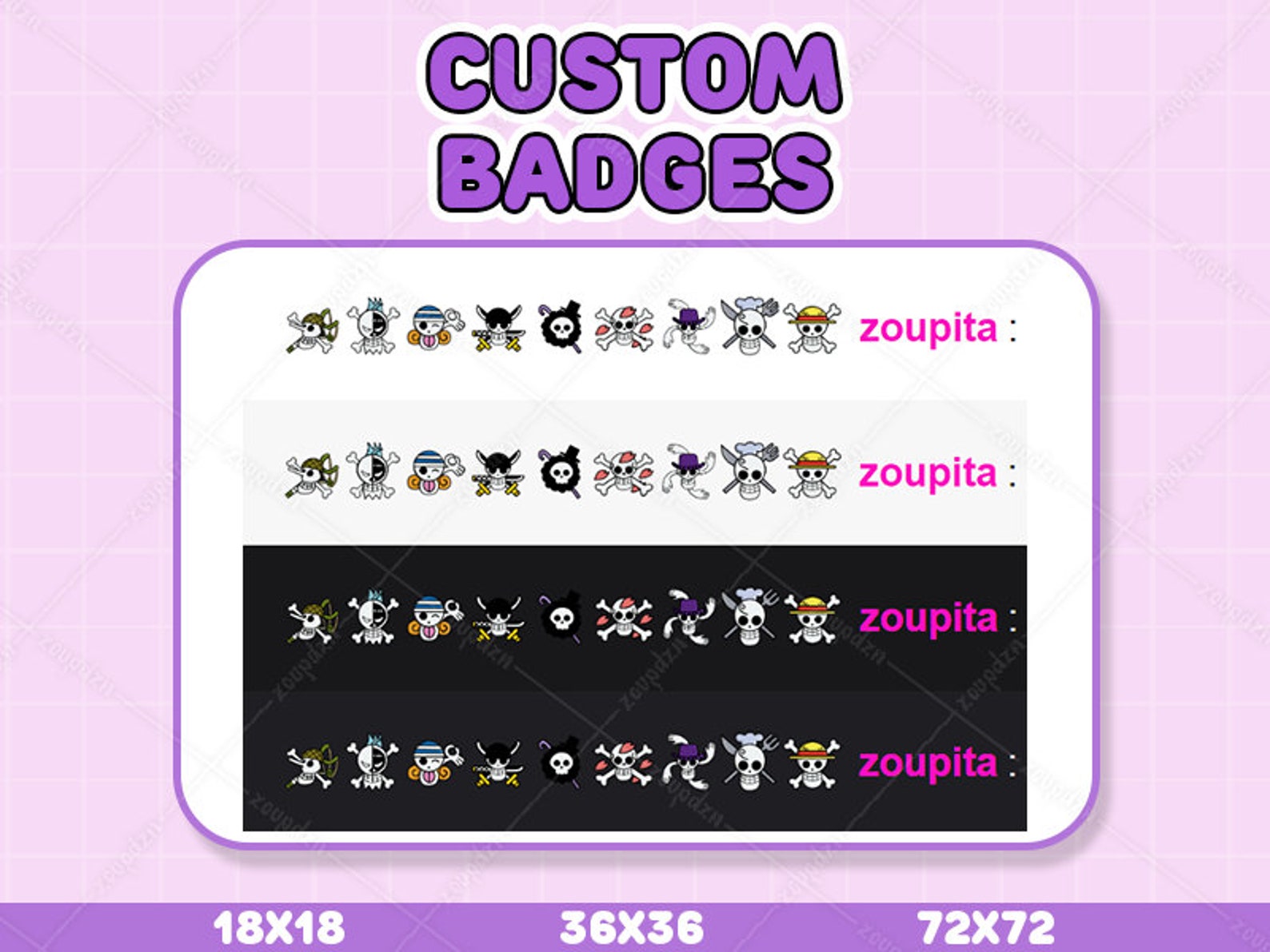 Pirate Sub Badges, Pirate Anime Sub Badges, Sub Badges, Anime , Anime ...