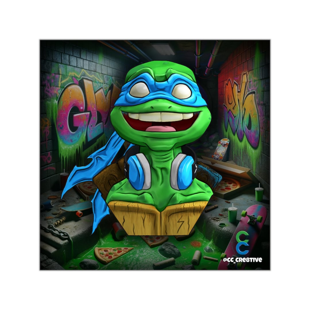 Copy of TMNT Teenage Mutant Ninja Turtle Leonardo Fan Art Vinyl ...