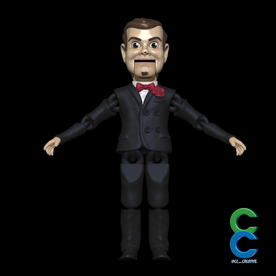 Slappy Flexi Dummy (objs Digital 3D Print Files) Fan Art DIY Goosebumps ...