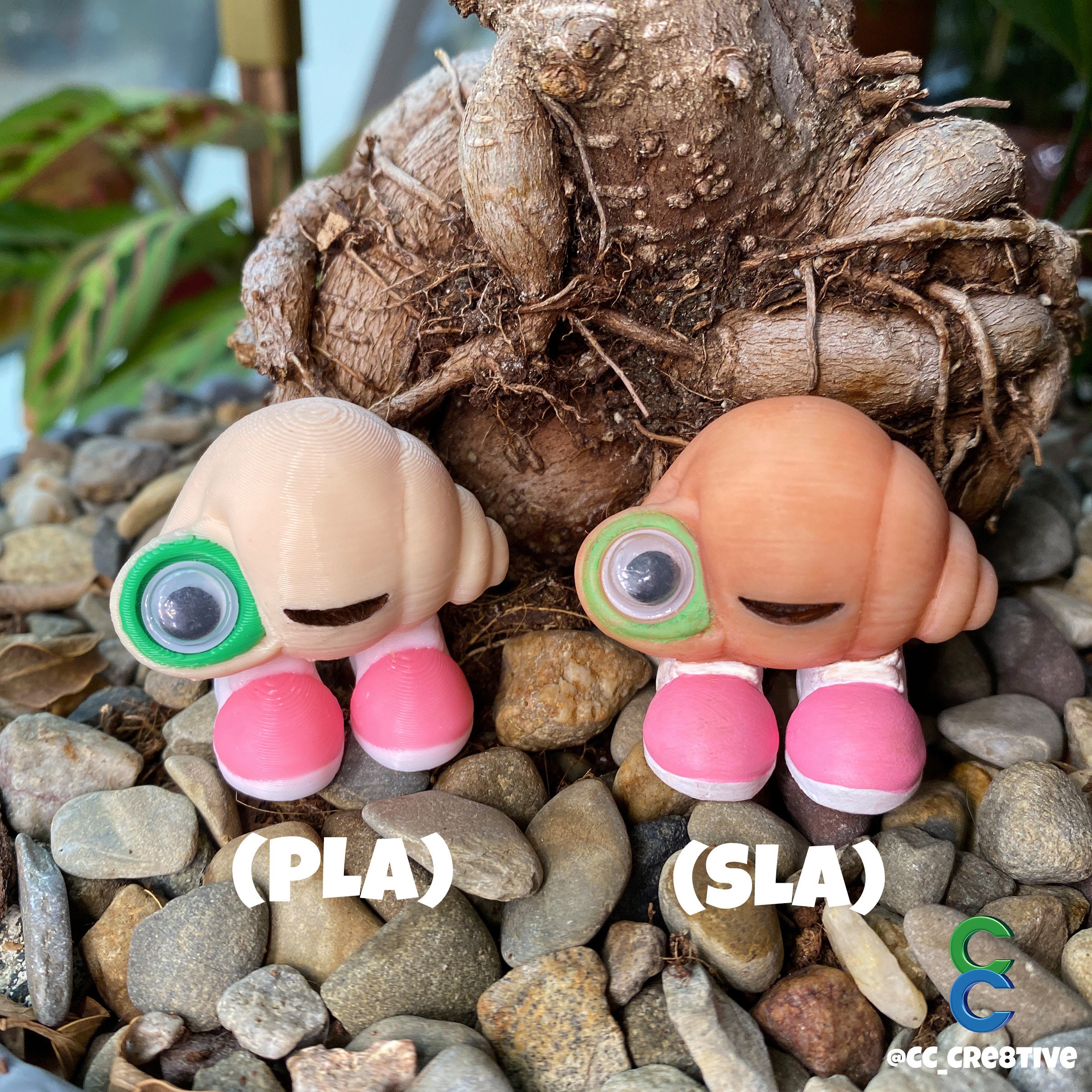 PLA Marcel the Shell Fan Art 3D Printed Collectible Magnetic Figure ...