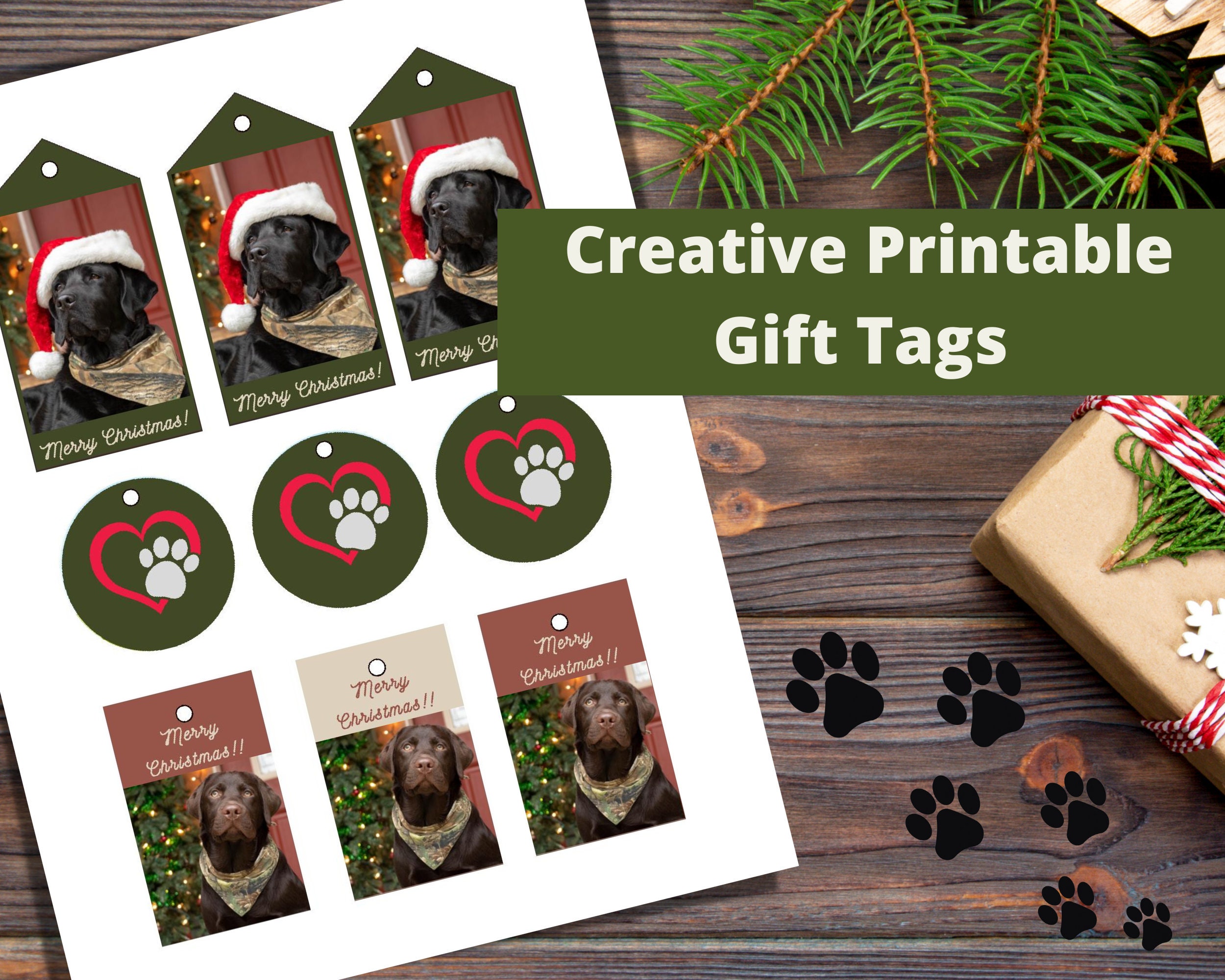 Customized Pet Christmas Gift Tags - Etsy