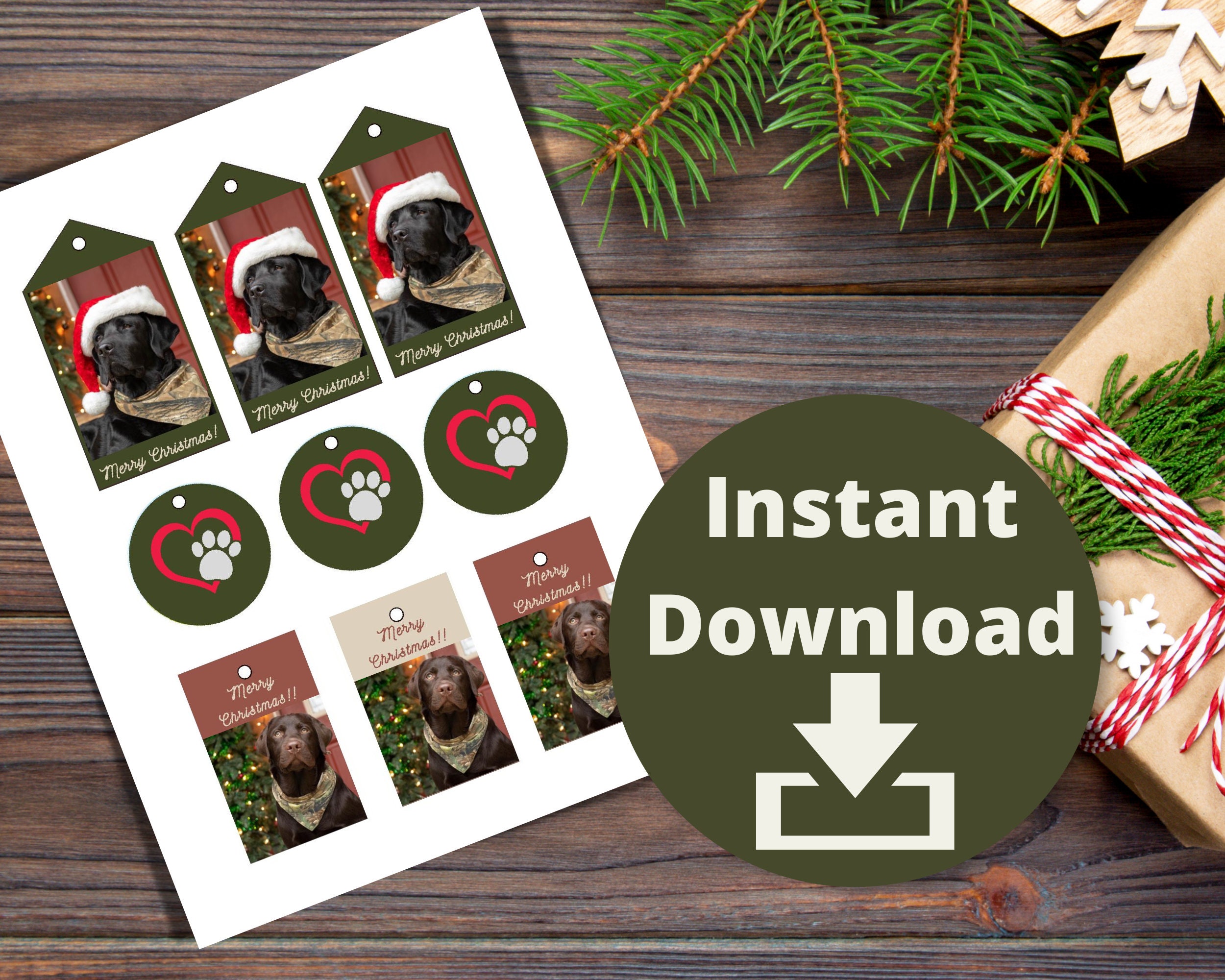 Customized Pet Christmas Gift Tags - Etsy