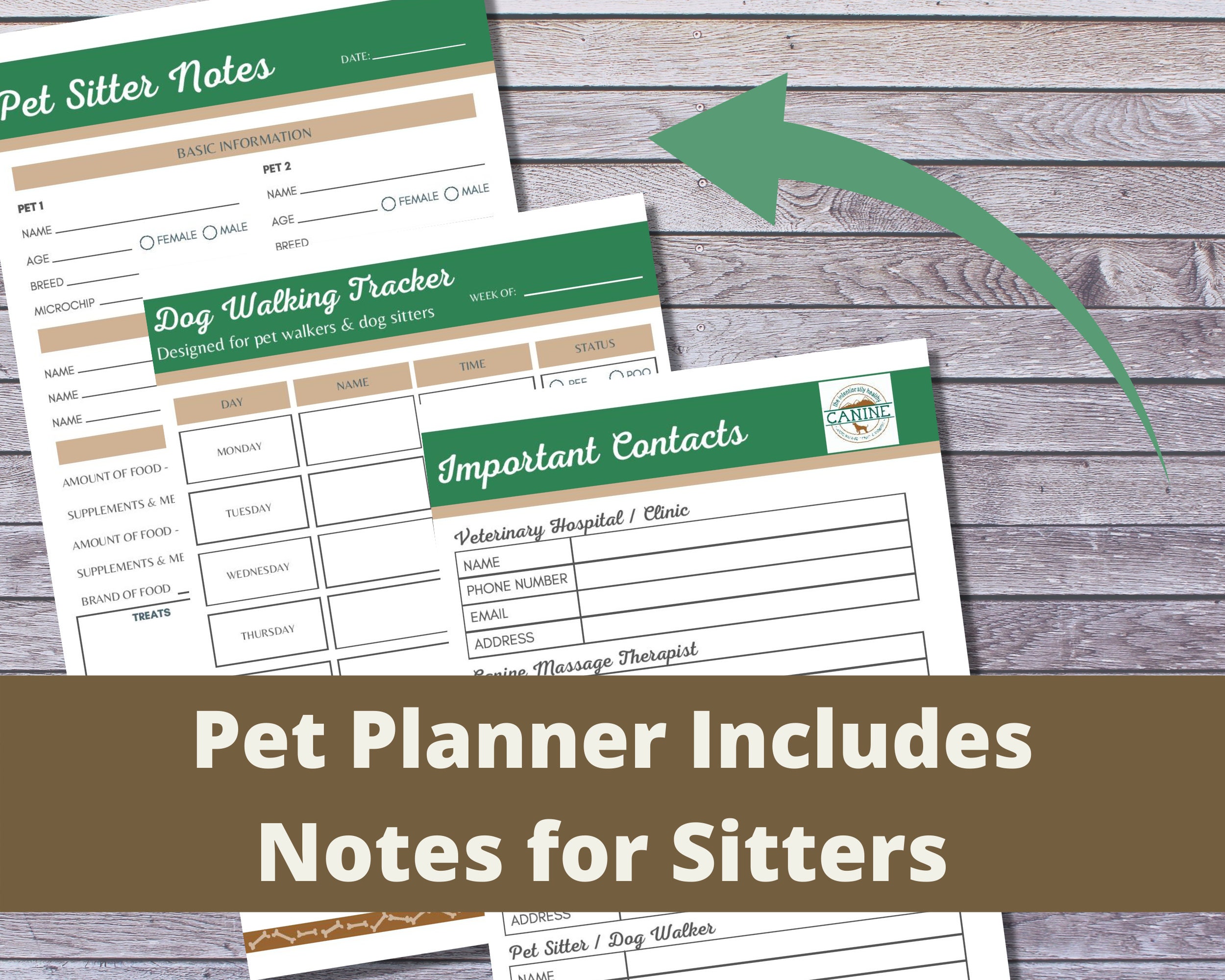 Pet Planner Dog Care Printable - Etsy