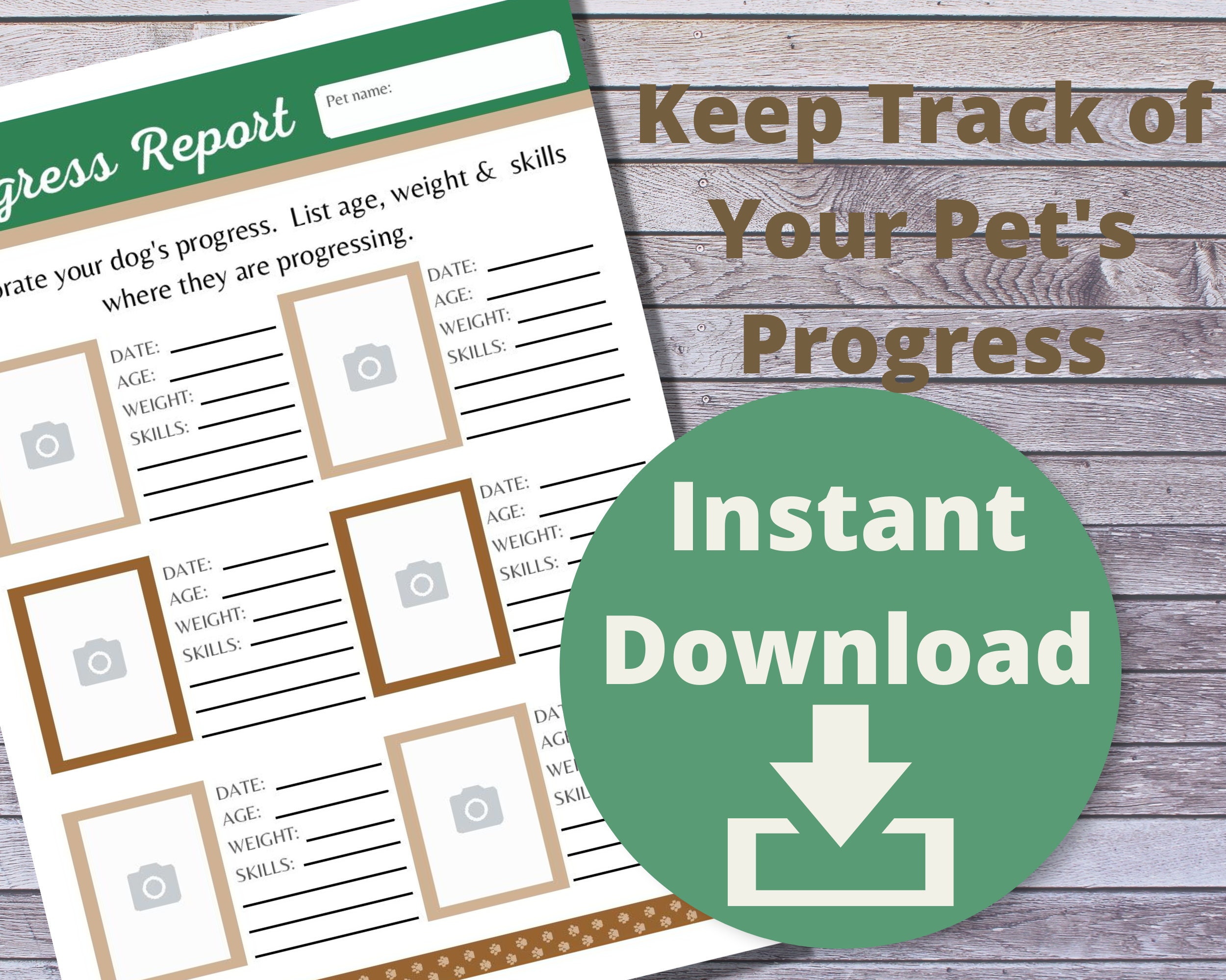 Pet Planner Dog Care Printable - Etsy