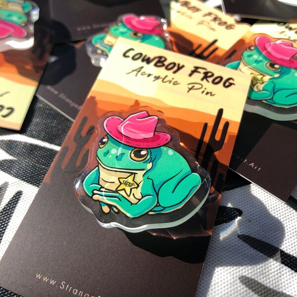 Cowboy Enamel Pin - Etsy