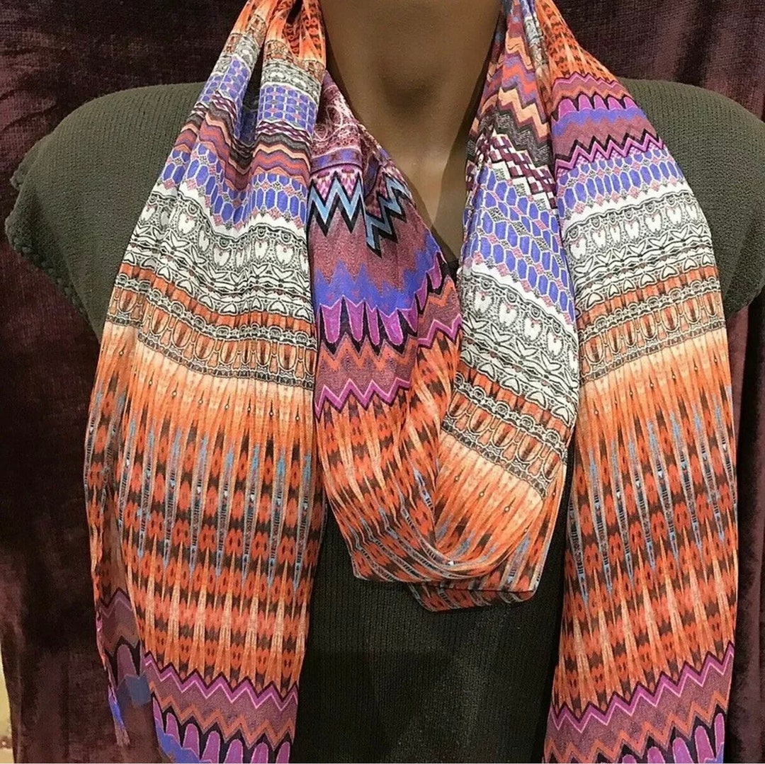 Italian Silk Scarf Fattorseta - Etsy