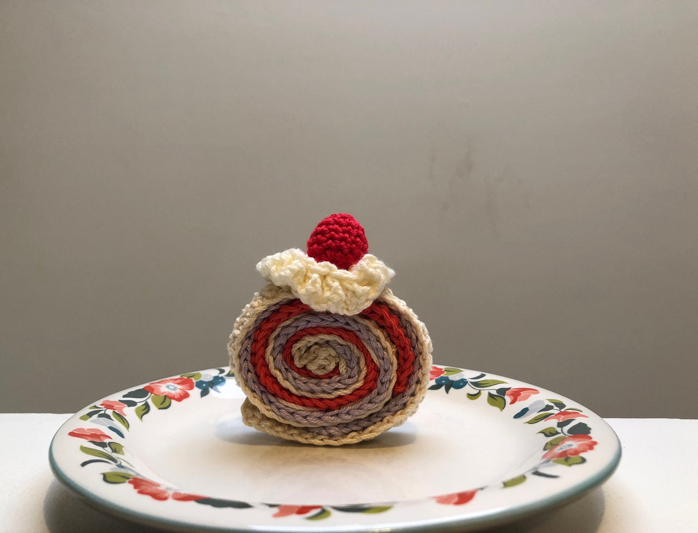 Crochet Pattern Swiss Roll, Cake Roll, Dessert Amigurumi, Sweets ...