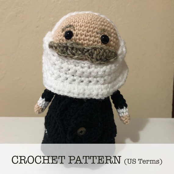 Crochet Pattern Karl Marx Amigurumi Marxism - Etsy