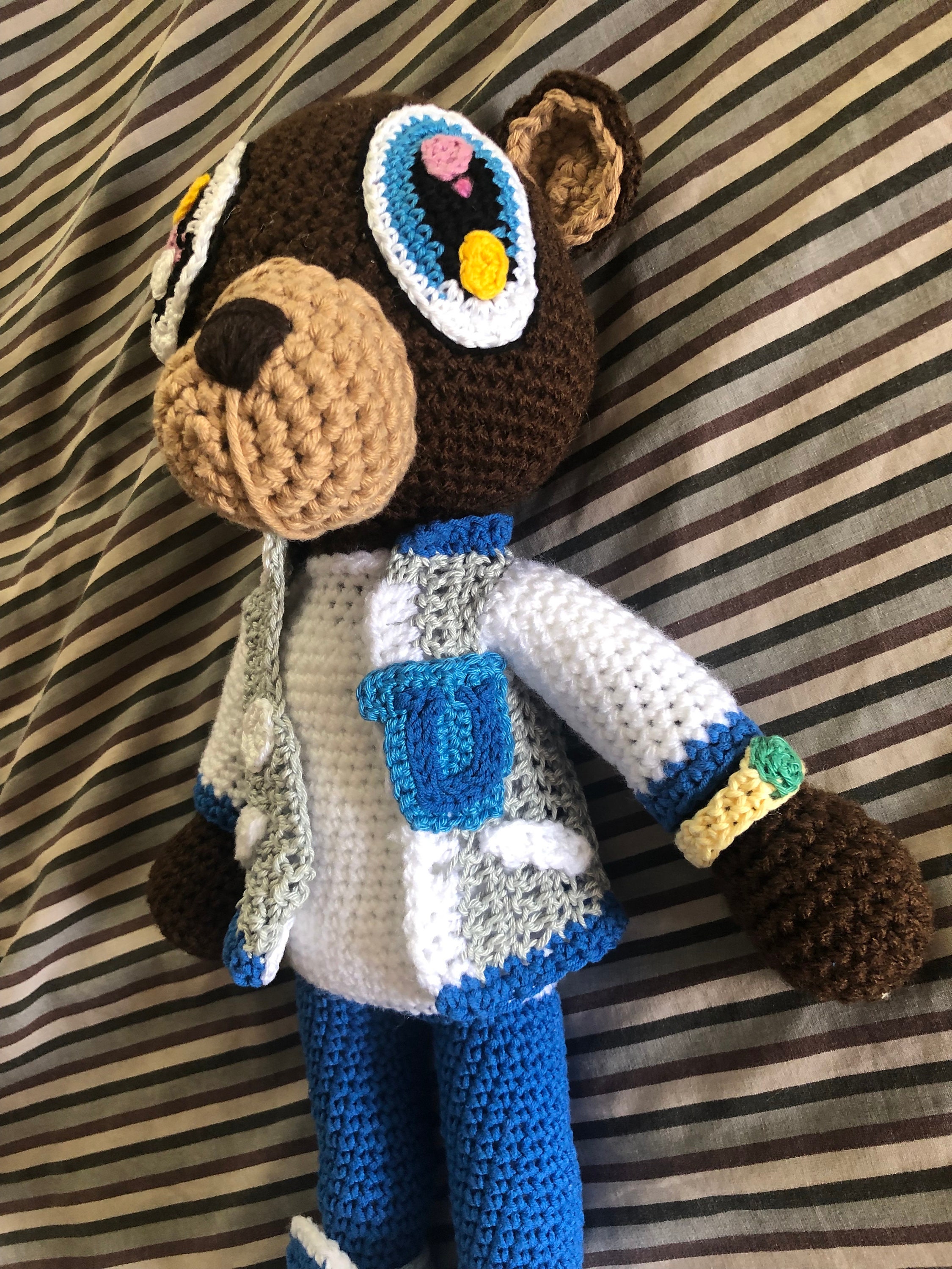 Crochet Pattern Kanye West Graduation Bear Teddy Bear - Etsy