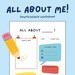 ALL ABOUT ME! Worksheet | Classroom Activity | Ice-breaker | Digital ...