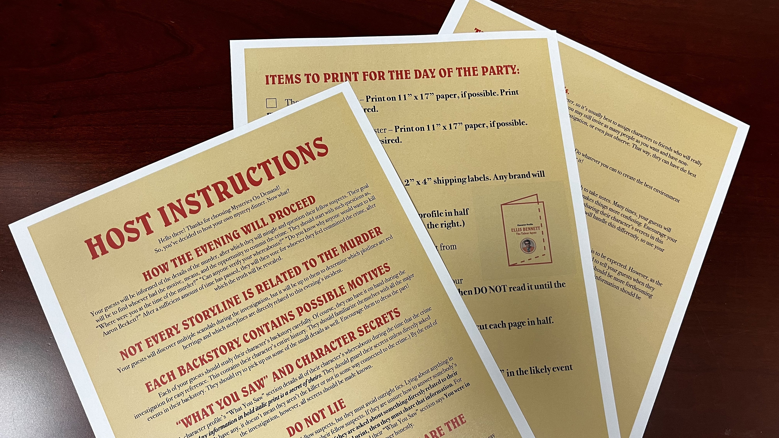 DIGITAL PRINTABLE Murder Mystery Party Kit 8 Players - Crime in the ...