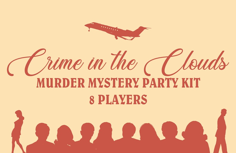 DIGITAL PRINTABLE Murder Mystery Party Kit 8 Players - Crime in the ...
