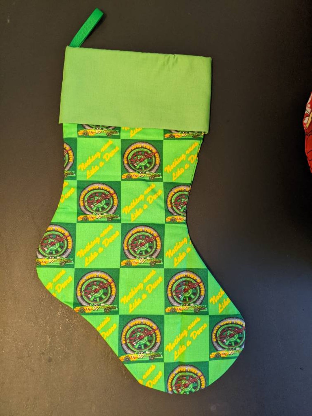 2024 JOHN DEERE TRACTOR Christmas Stocking With Hanging Loop Xmas ...