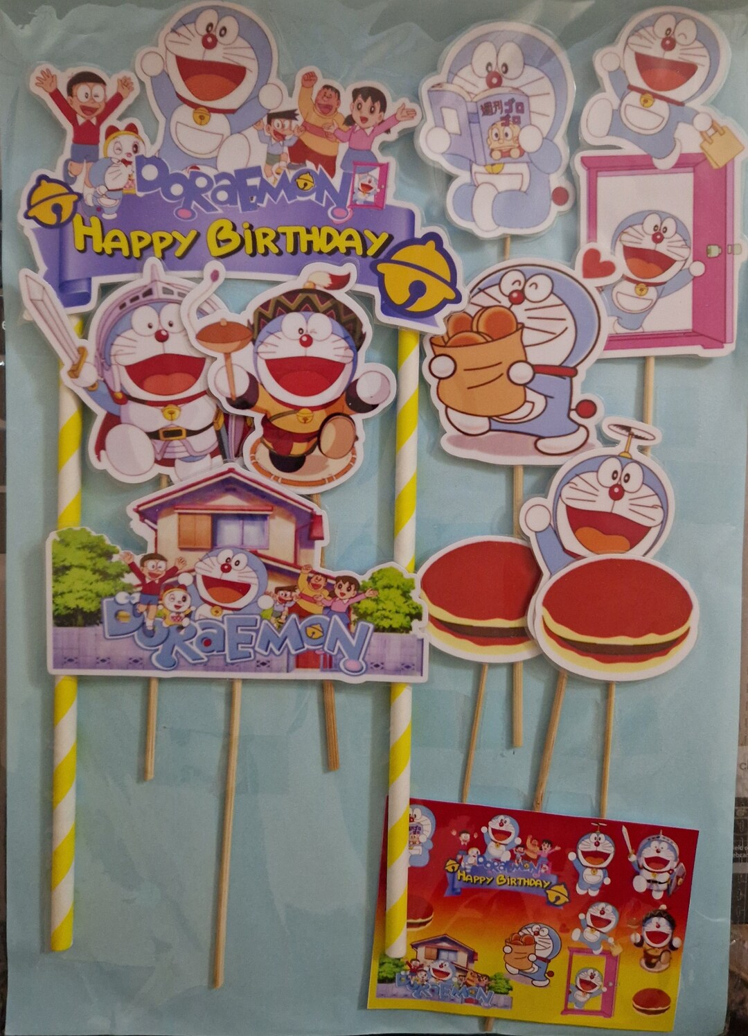 Cake Topper in the Style Of, DORAEMON, New Design 2024, Delivery Before ...