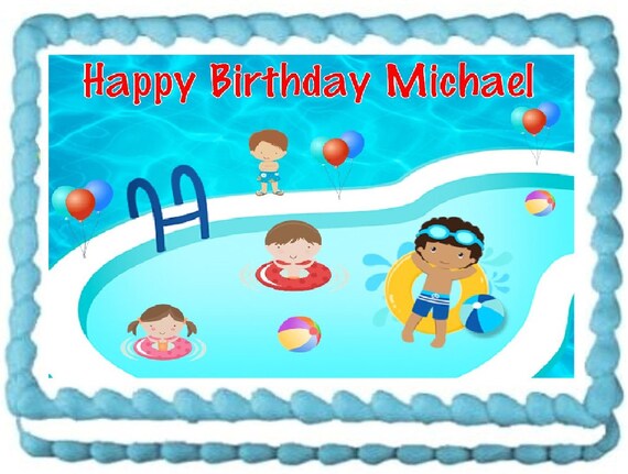 Pool Party Sheet Cakes