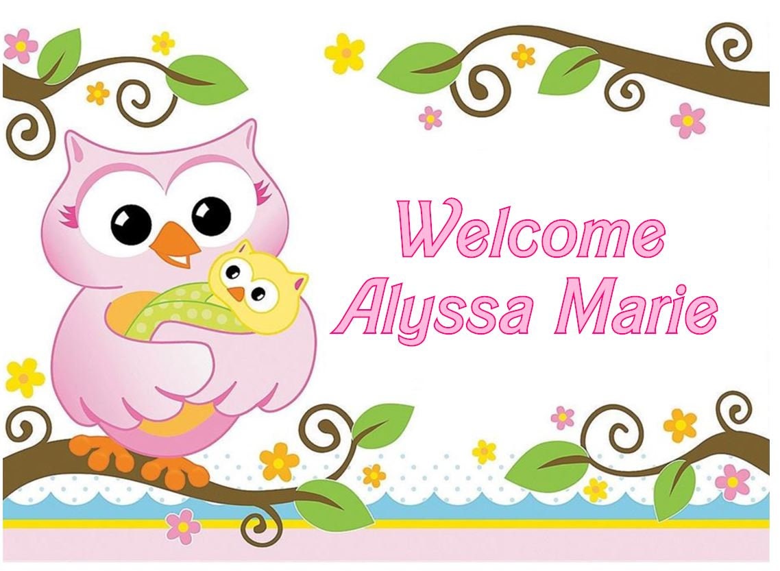 Owl Baby Shower Edible Cake Topper Licensed 1/4 Sheet - Etsy