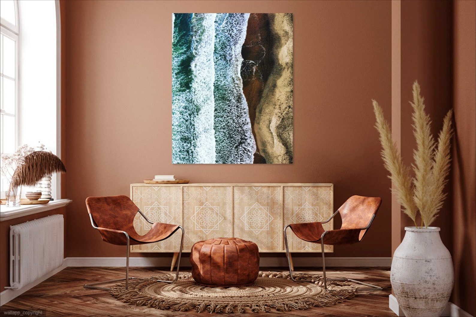 Ocean Print Download, Aerial Ocean Print, Modern Ocean Printable, Wall ...