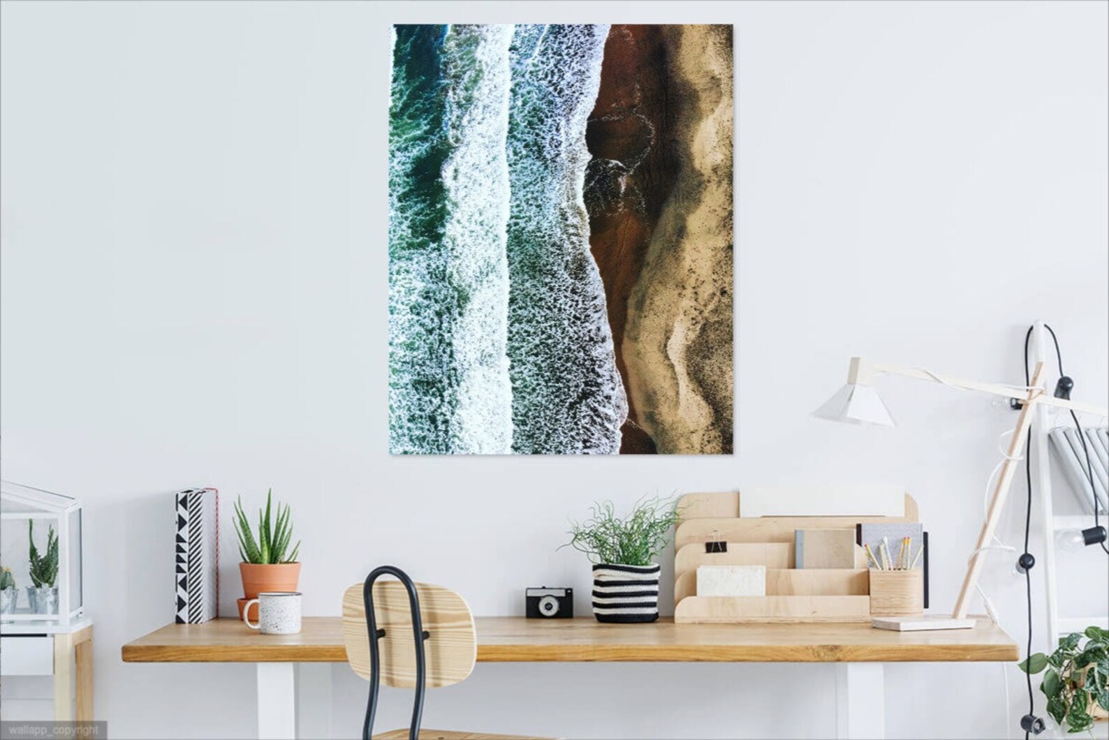 Ocean Print Download, Aerial Ocean Print, Modern Ocean Printable, Wall ...
