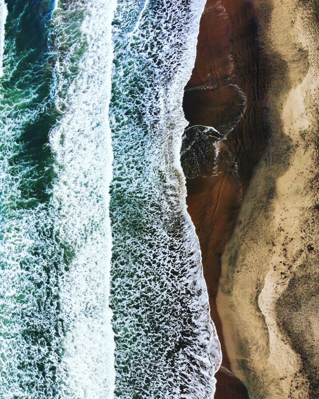 Ocean Print Download, Aerial Ocean Print, Modern Ocean Printable, Wall ...